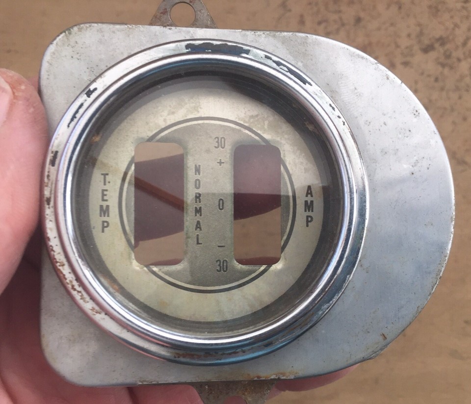 1935 1936 FORD DUAL GAUGE TEMP AMP CHROME BEZEL, 1935 FORD EARLY 36 | eBay