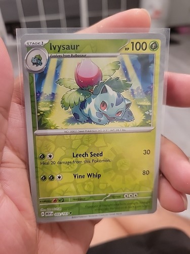 Reverse Holo Ivysaur 002/165 Uncommon Scarlet and Violet 151 Pokemon ...