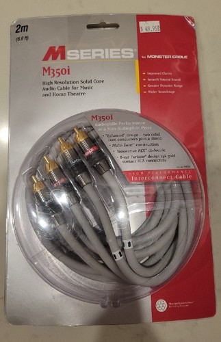 Monster Cable M Series M350i 2M/ 6.6ft RCA Autio Cable | eBay