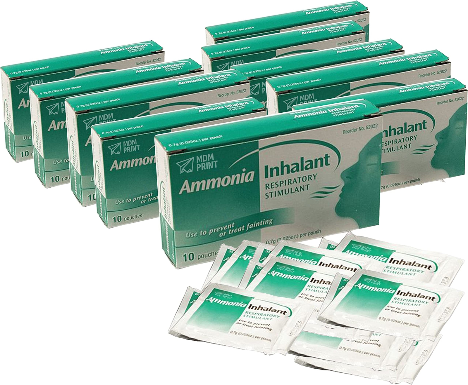Ammonia Inhalant Wipe, 10 Packs of 10 | eBay