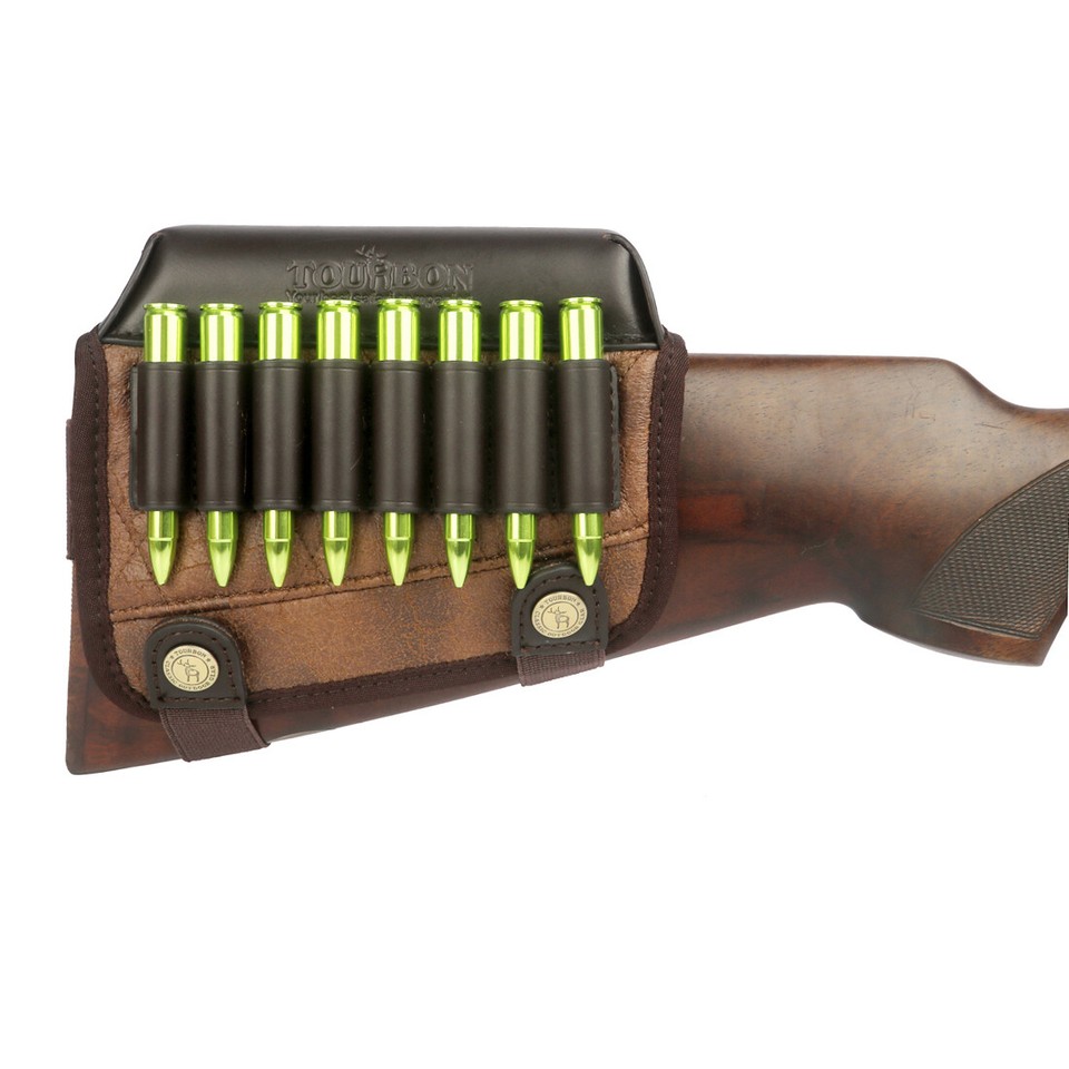 Tourbon Shooting Rifle Cheek Rest Raiser .22LR/30-06 Ammo Holder PU ...
