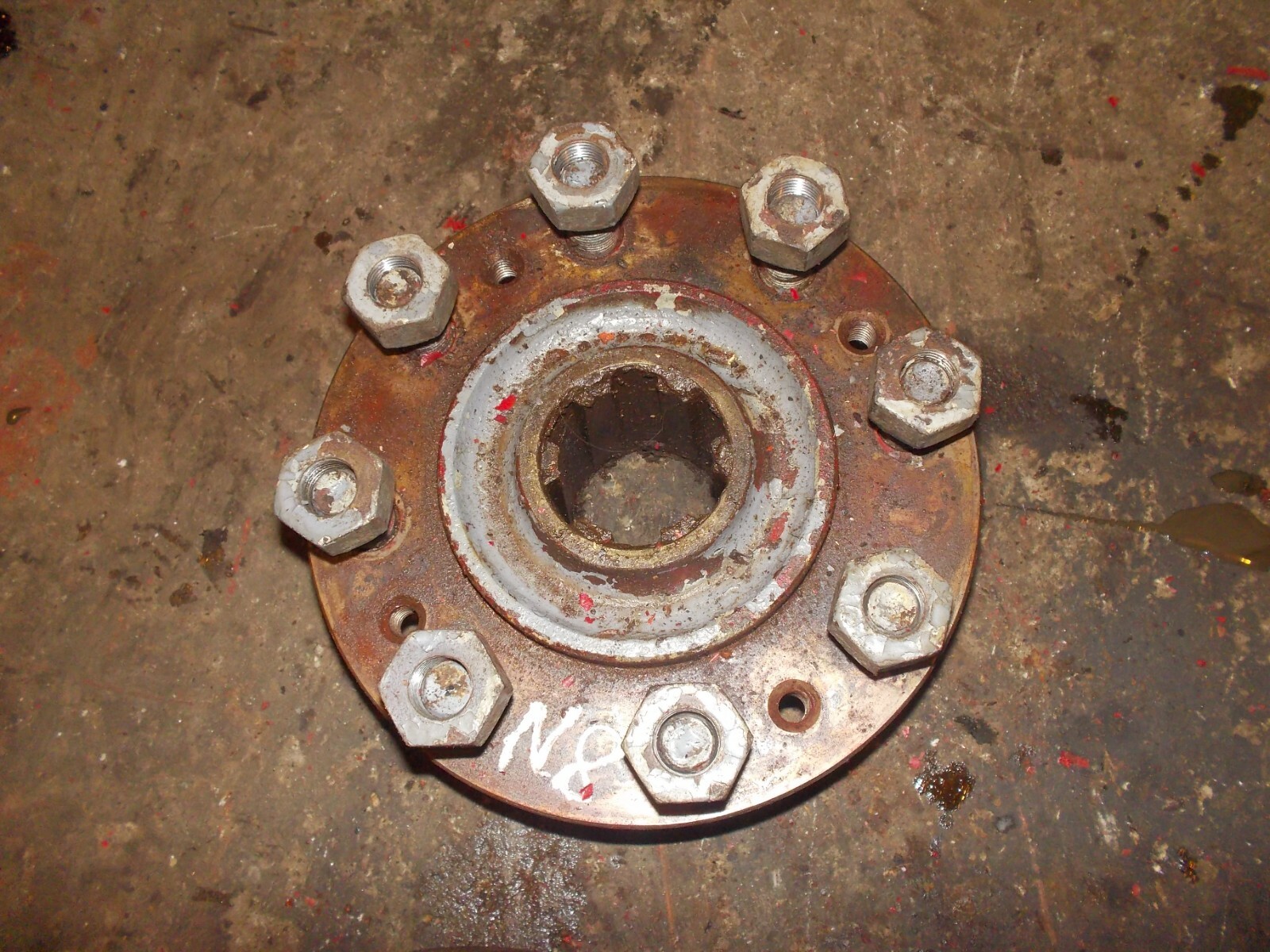 Ford 8N tractor rear wheel hub w/ stud bolts & nuts | eBay