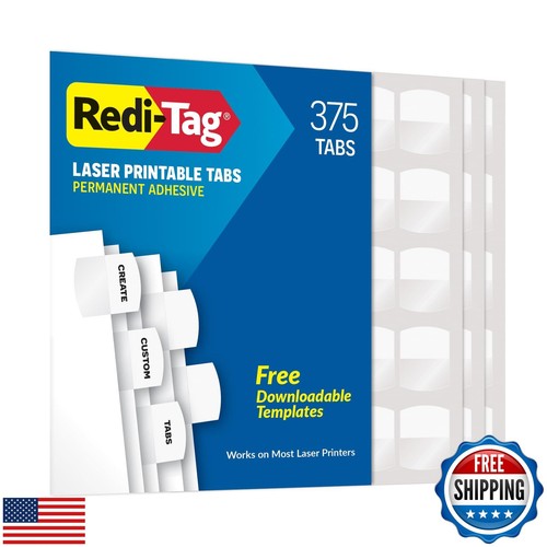 Redi-Tag Laser Index Tabs, Divider Tabs, Permanent Adhesive Index ...