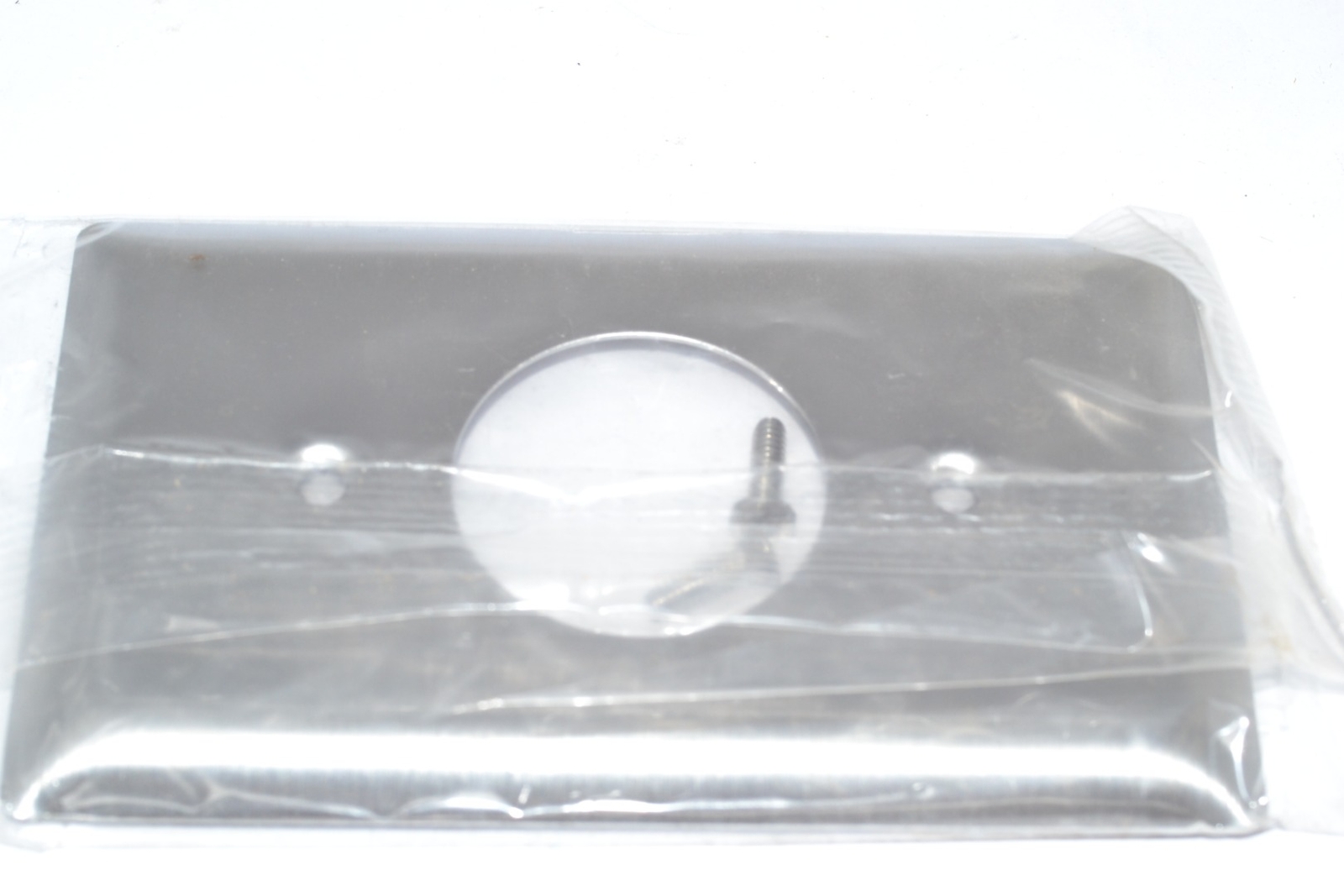 NEW Pass & Seymour SL7 1-Gang 1-Receptacle Smooth Brushed 430 Stainless ...