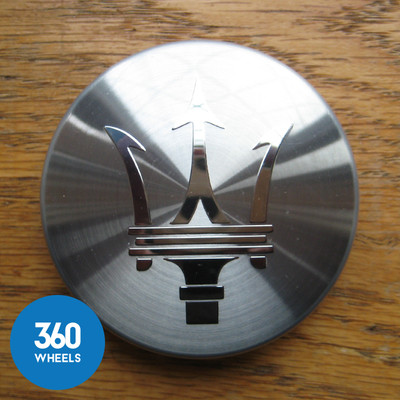 1 x NEW GENUINE MASERATI GHIBLI QP CENTRE CAPS WHEEL BADGE POLISHED ...