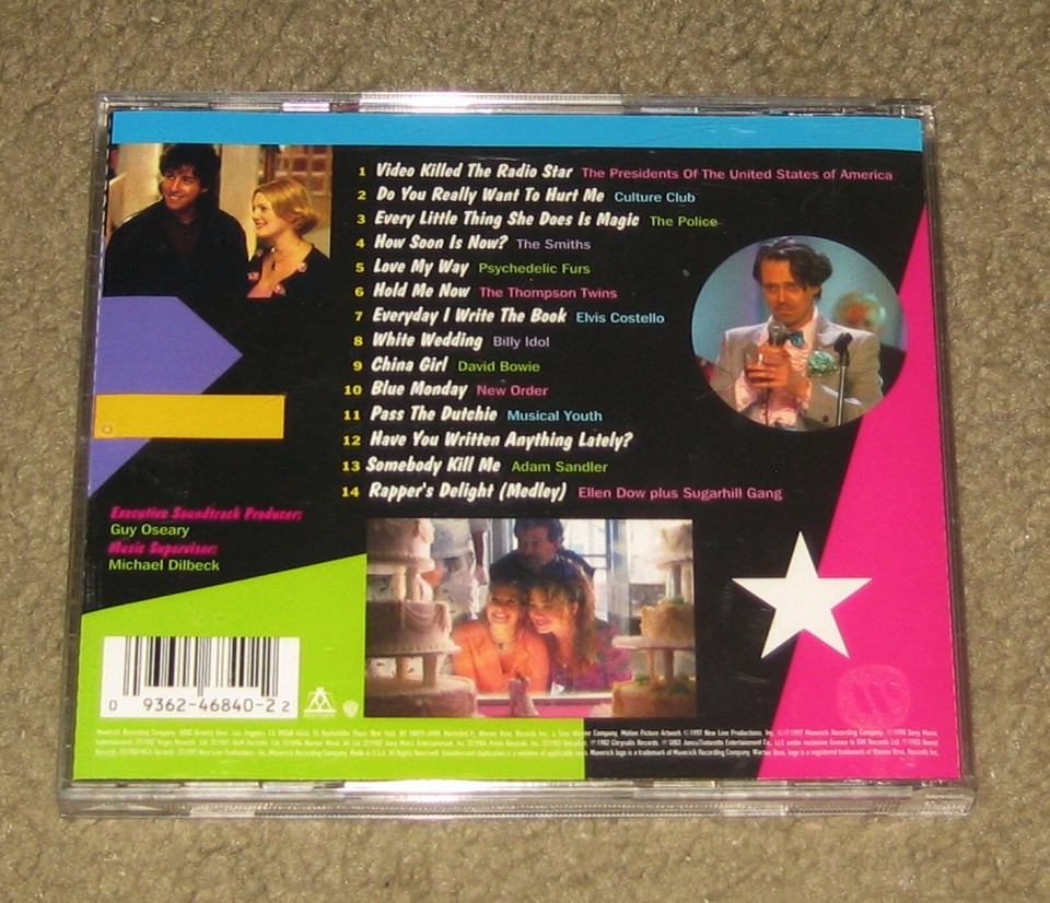 Music From The Motion Picture The Wedding Singer Soundtrack (CD, 1997 ...