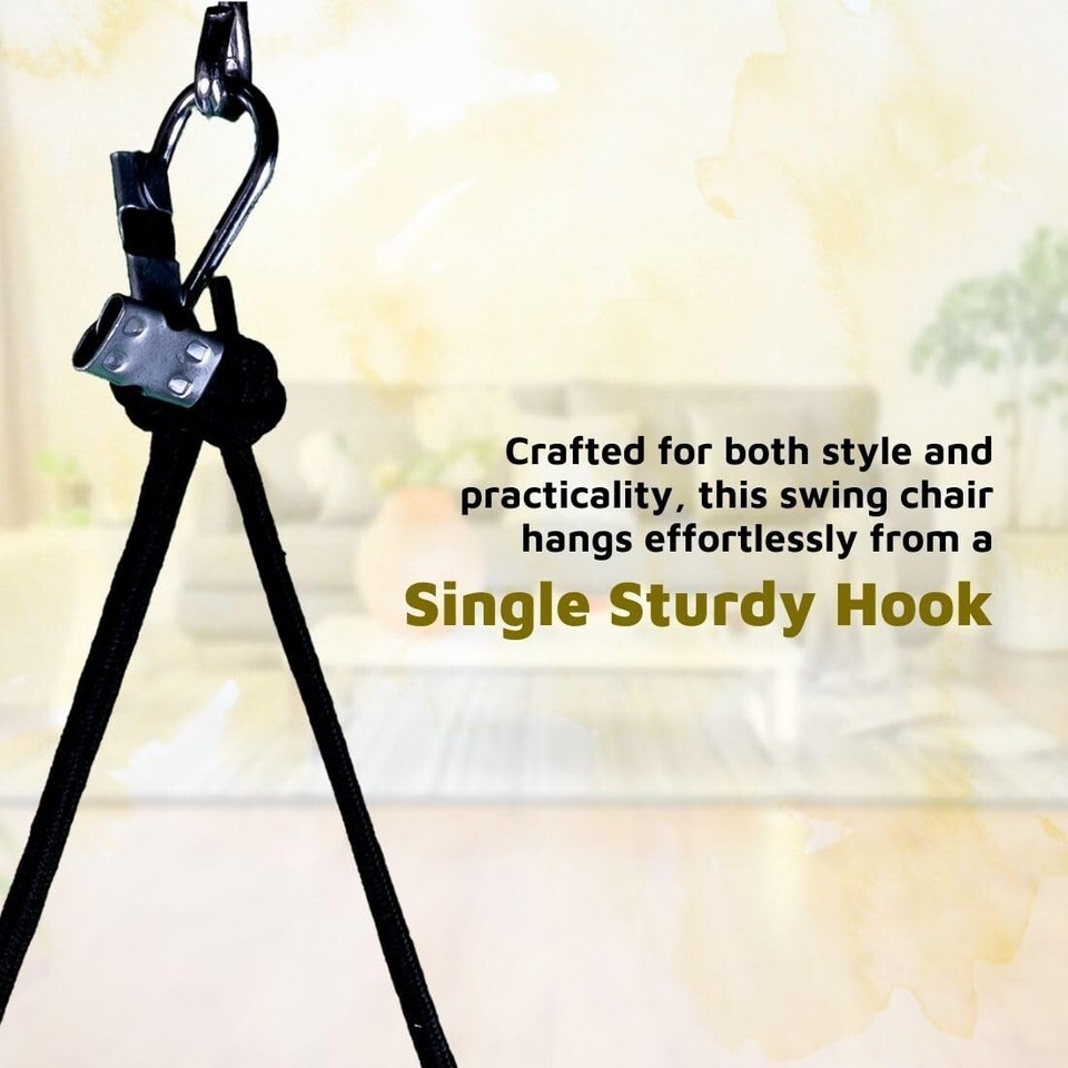 Portable Hanging Cotton Swing Relaxing Chair Jhula Cushion Decor ...