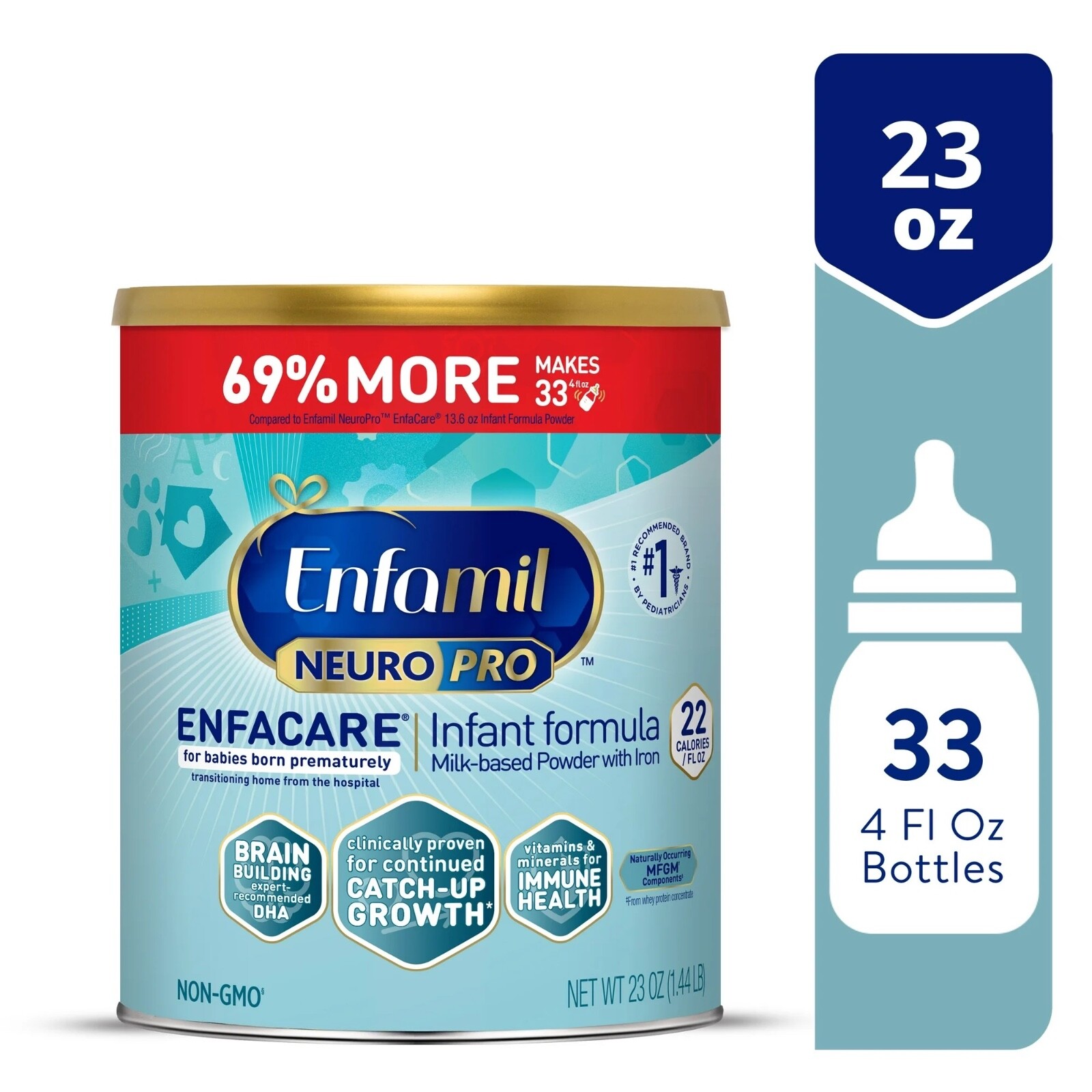 Enfamil NeuroPro EnfaCare Premature Infant Baby Formula 23 oz Powder ...