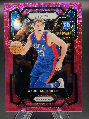 Azuolas Tubelis 2023-24 Panini Prizm Fast Break Pink Disco Rookie #38/ ...