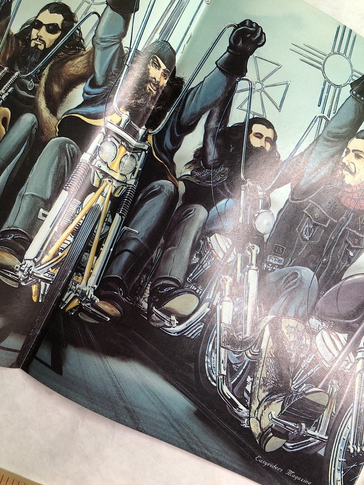 Easyriders Motorcycle Magazine W/ David Mann Art May 1976 No. 36 | eBay