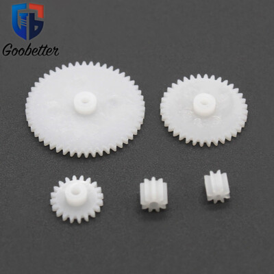 Pack Of 5 Plastic Gears Cogs And Gear Rack Various Sizes Toy Model DIY ...