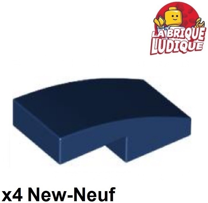 LEGO 4x Slope Curved Gradient Curve 1x2 Blue Dark / Dark Blue 11477 New ...