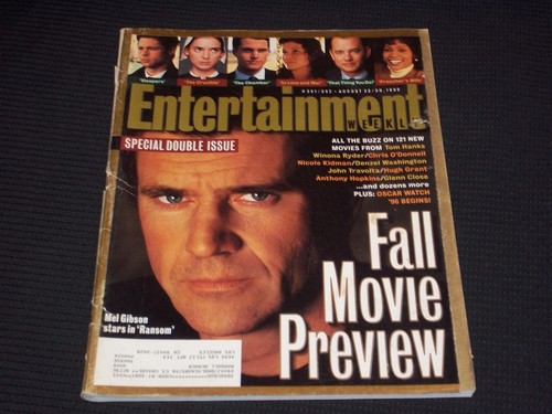 1996 AUGUST 23 - 30 ENTERTAINMENT WEEKLY MAGAZINE - MEL GIBSON COVER ...