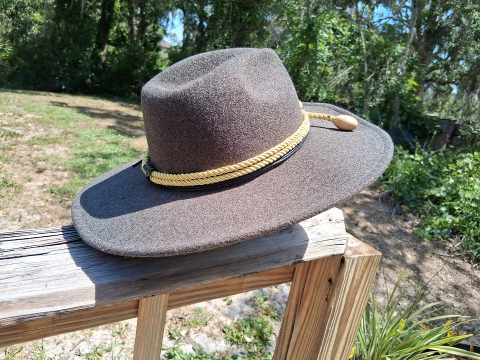 Native American Cowboy Hat With Calvary Hat Band. | eBay