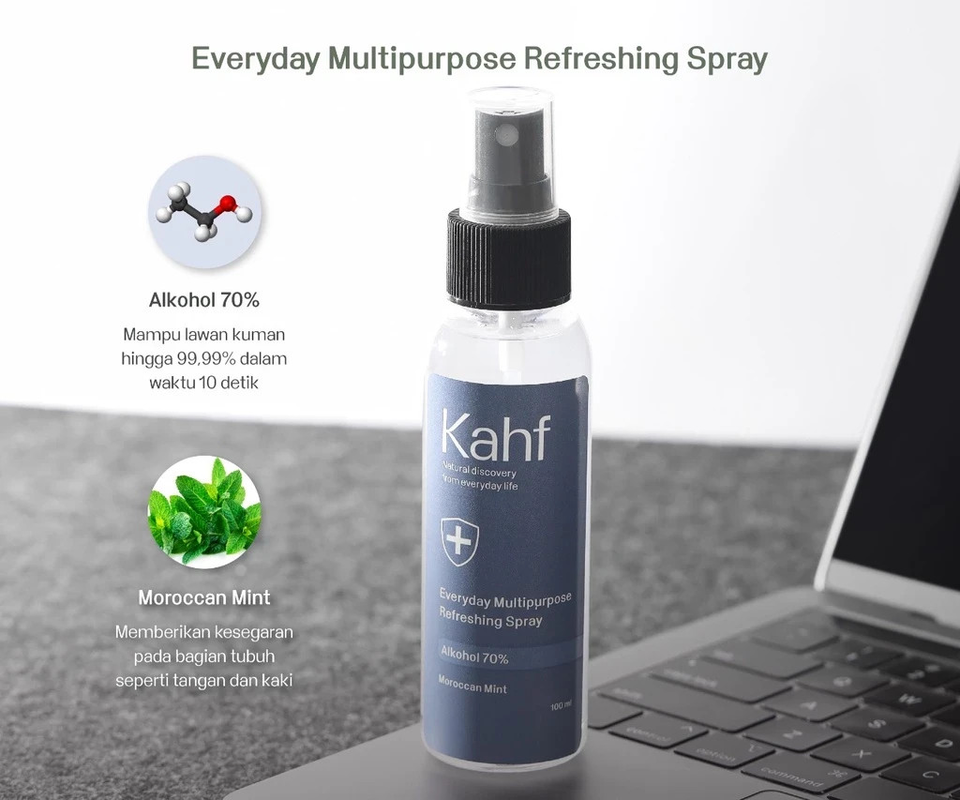 Kahf Everyday Multipurpose Refreshing Spray 100 ml Twin Pack - Hygienic ...
