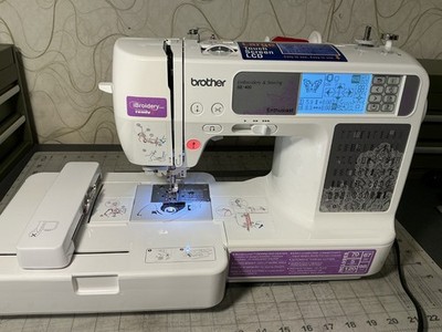 Brother SE 400 Sewing Embroidery Machine Combo White Pedal Power Cord ...