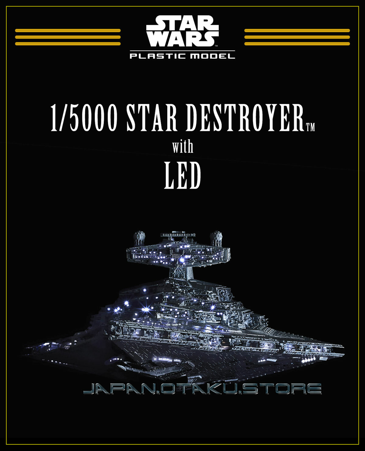 BANDAI STAR WARS 1/5000 STAR DESTROYER with LED Model Kit | eBay