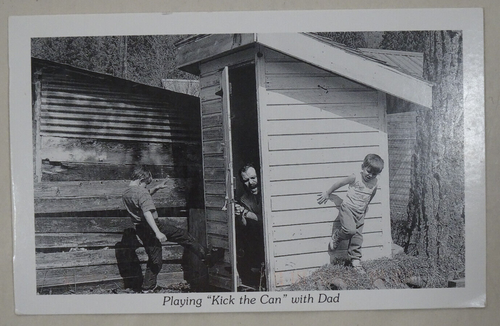 2004 Montana Duckboy Comic Postcard Playing Kick The Can With Dad | eBay