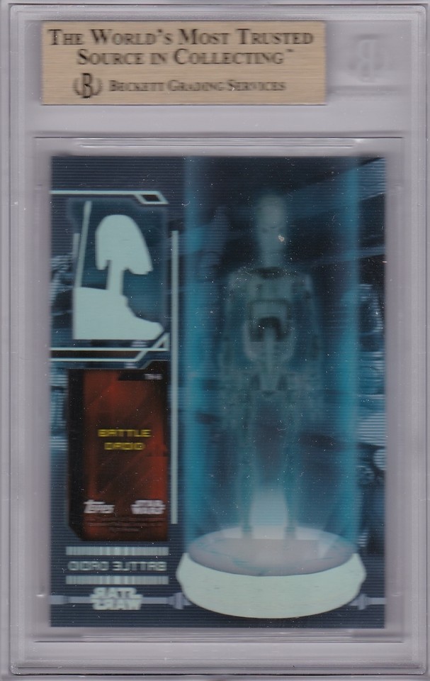 STAR WARS 2015 TOPPS HIGH TEK TEK HEADS TH6 BATTLE DROID 08/50 BGS 9.5 ...