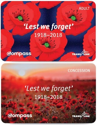 Canada 2018 Vancouver Translink Compass Card for Adult and Concession ...