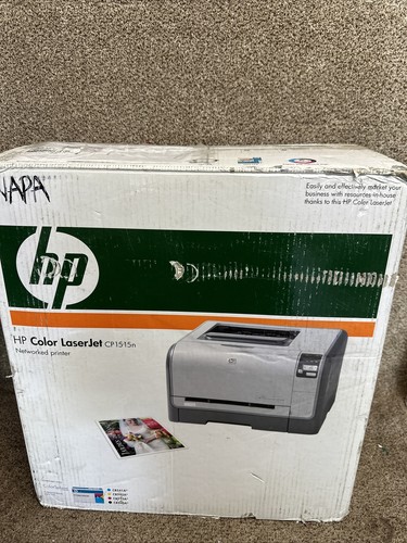 HP LaserJet CP1515n A4 Colour Laser Printer CC377A New In Box 220-240v ...