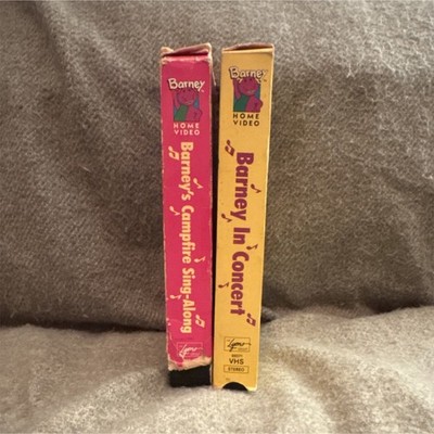 Lyrick Studios Barney In Concert & Campfire Sing-Along VHS Sing-Along ...