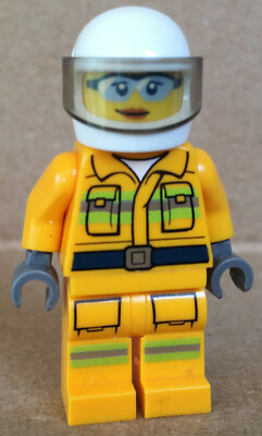 LEGO ®-Minifigur Town City Feuerwehrfrau Set 60217 Fire Plane 951905 ...