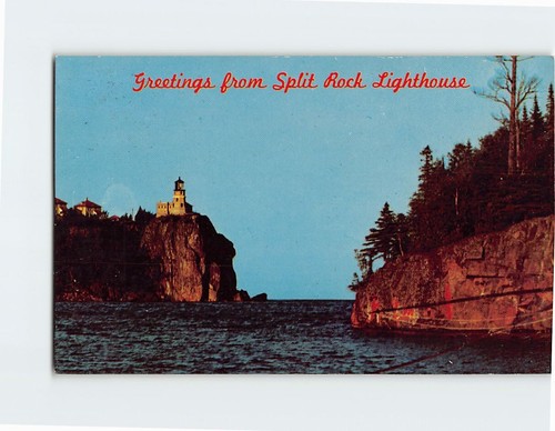 Postcard Greetings from Split Rock Lighthouse, Two Harbors, Minnesota ...