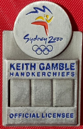2000 SYDNEY KEITH GAMBLE HANDKERCHIEFS OFFICAL LICENSEE OLYMPICS PIN | eBay