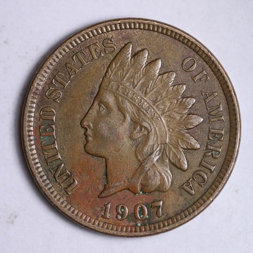 1907 Indian Head Cent Penny AU OLD RARE COIN B039 | eBay