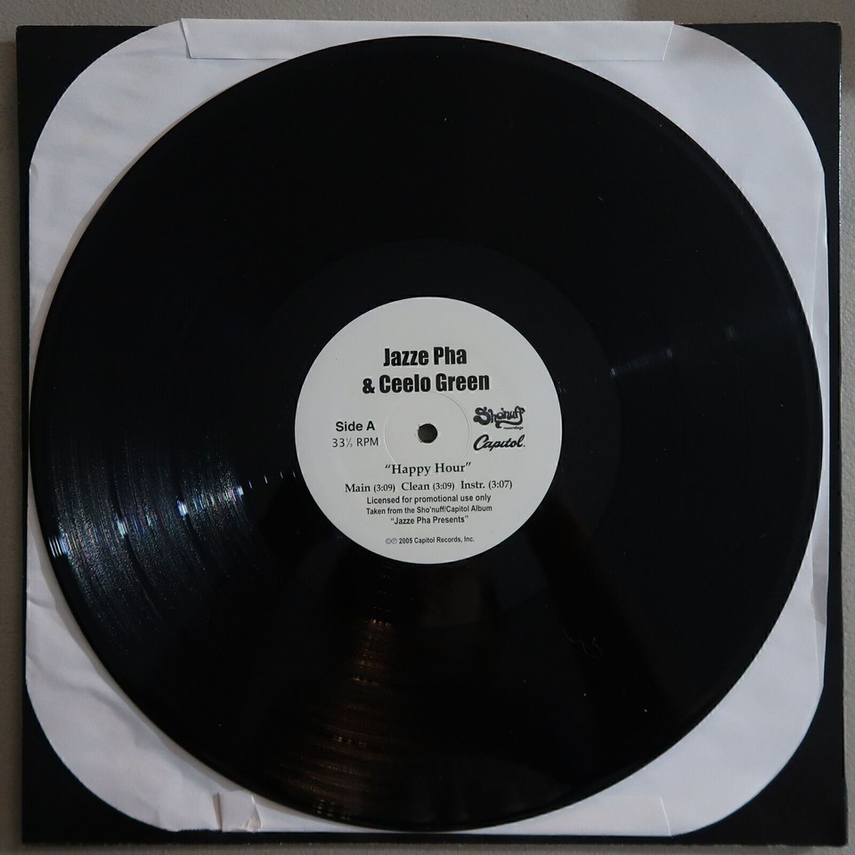 JAZZE PHA & CEELO GREEN HAPPY HOUR / MAN OF THE HOUR 12" VINYL PROMO ...