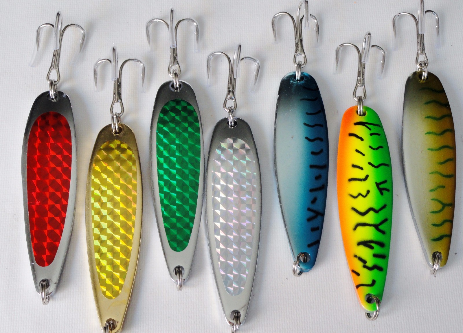 2 to 50 Pieces Casting 3oz Crocodile Spoons Fishing Lures-Choose Color ...