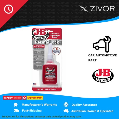 New J-B WELD Oem Approved Perma-Lock Red Threadlocker High Strength ...