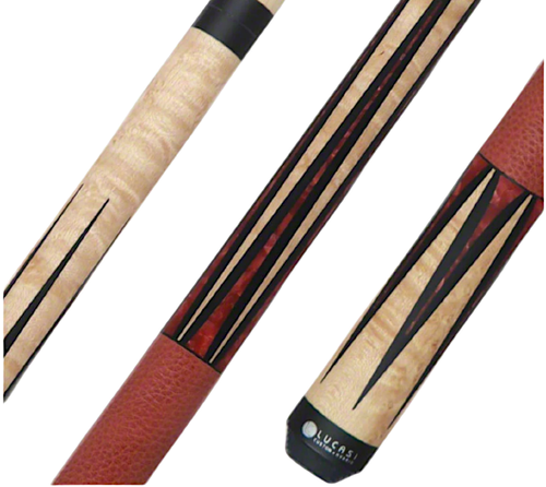 Lucasi LUX53 Limited Edition Red Leather Four-Piece Billiards Pool Cue ...