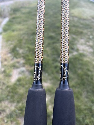 Pair (2) Custom Built “Rods By Raugh” 98 Excellent Casting Baitcast 6’3 ...