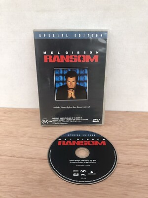 Ransom Special Edition DVD Video Movie Mel Gibson, Ron Howard & Rene ...