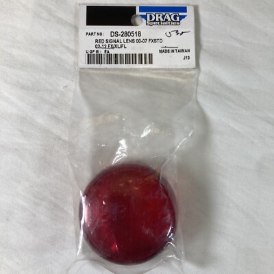 Drag Specialties DS280518 Red Turn Signal Lens OEM Replacement HD 68973 ...