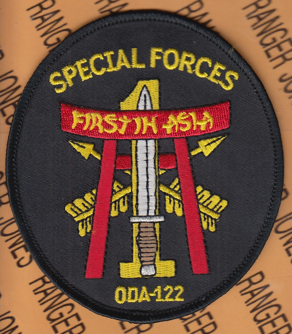 US Army 1st Special Forces Group Airborne SFGA ODA-122 ~4.25" patch m/e ...