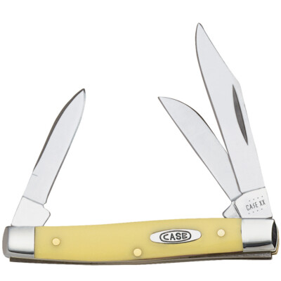 CASE XX KNIVES YELLOW SYNTHETIC SMALL STOCKMAN | eBay