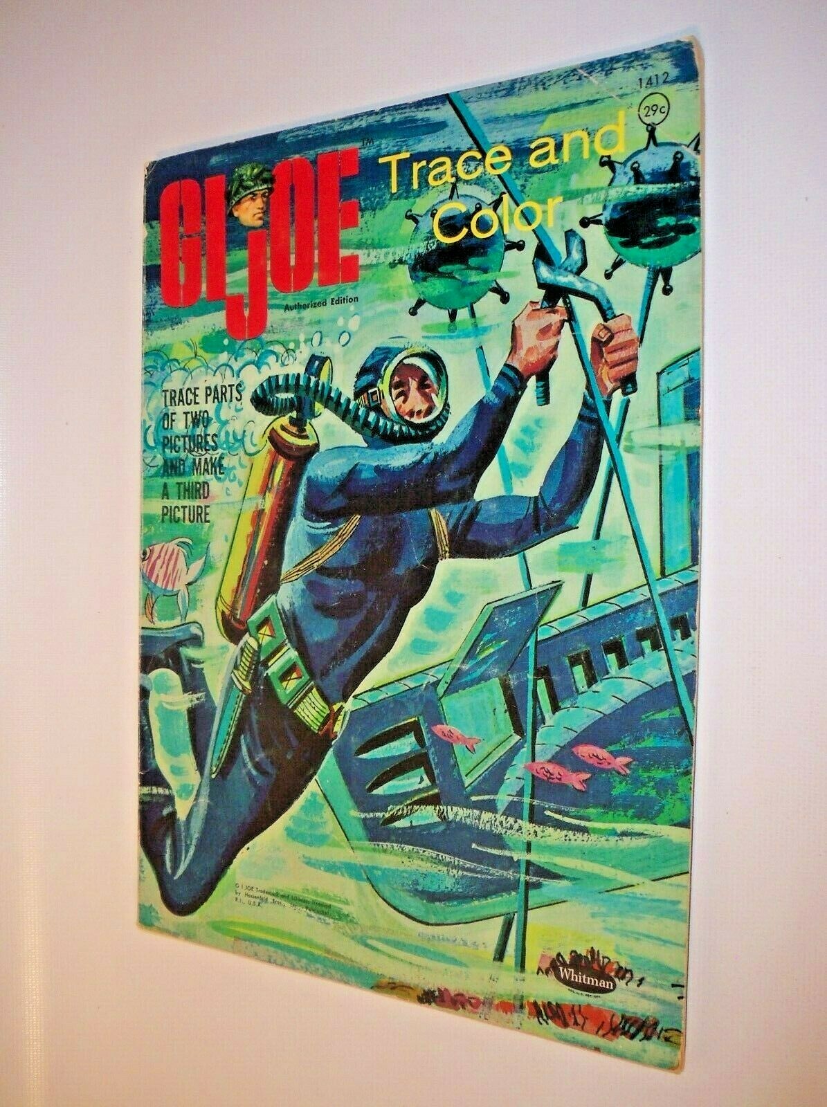 Low price Vintage GI Joe Trace and Color Book Authorized Edition 1965 ...