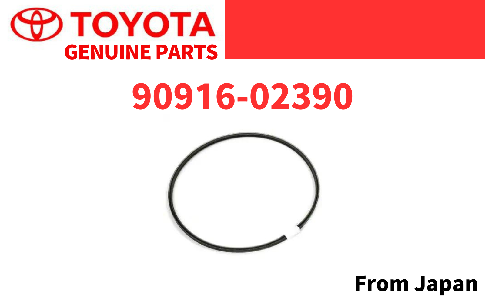 90916-02390 Genuine Toyota Belt V Cooler Compressor to Crankshaft Pull ...