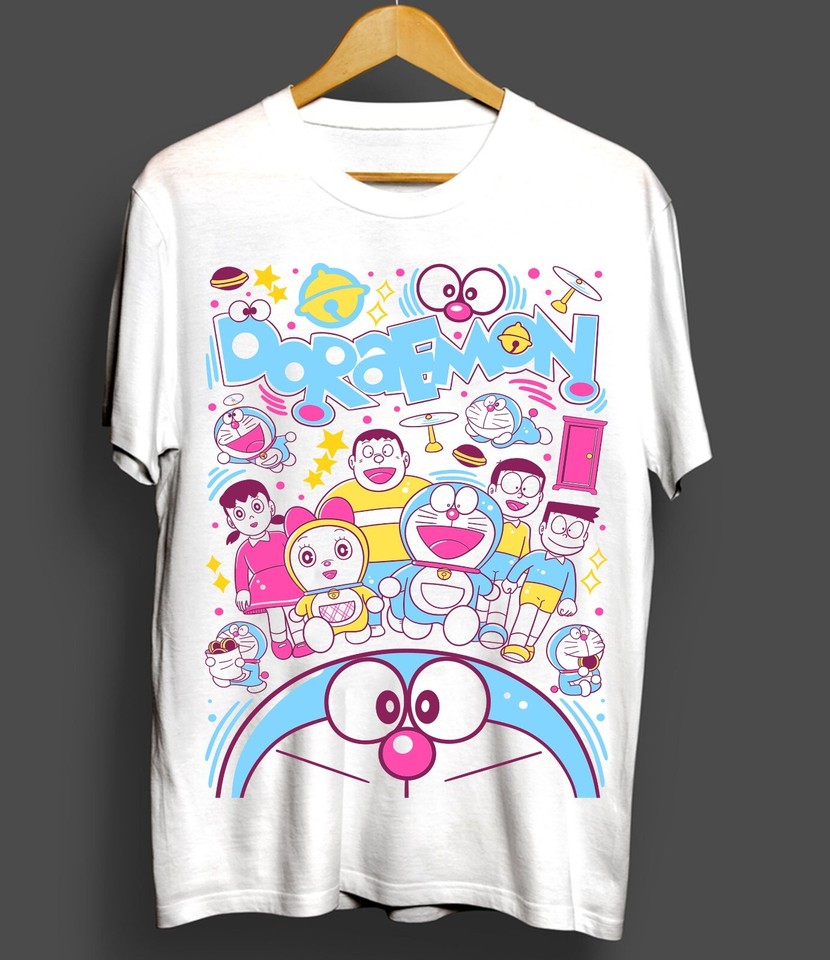 Doraemon T-shirt Nobi Shizuka Gian Dorami Suneo Girl Anime Gifts Shirt ...