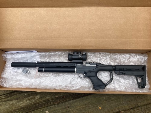 Umarex .22 Cal Notos Carbine PCP Multi Shot Rifle +green/red dot (leaks ...