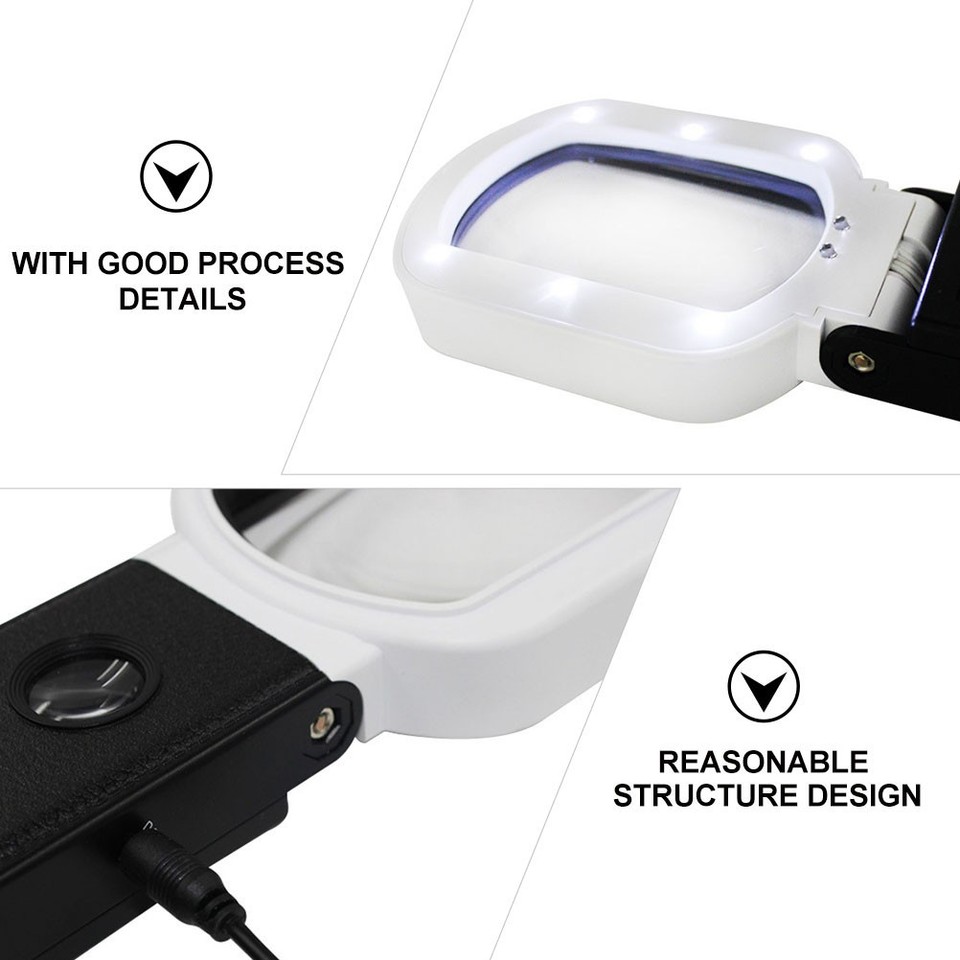 1pc Practical Magnifier Multipurpose LED Handheld Reading Repairing ...