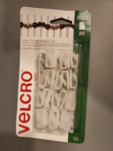 Velcro Indoor Outdoor Christmas Light Clips 20ct Decor Holiday #90323 ...