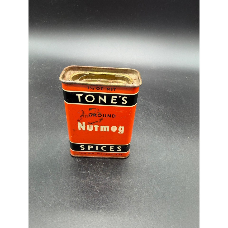 Vinage Tone's Ground Nutmeg Tin | eBay UK