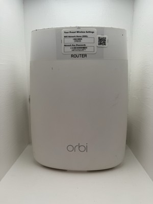 Orbi Netgear Router RBR50 White Satellite Home Mesh WiFi TriBand ...