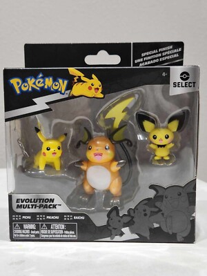 Pokemon Select Evolution Multi-Pack - Pichu Pikachu Raichu - NIB - FAST ...