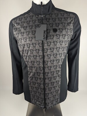 G/FORE Golf Performer G’s Full Zip Jacket Onyx Black Men's Size Medium ...