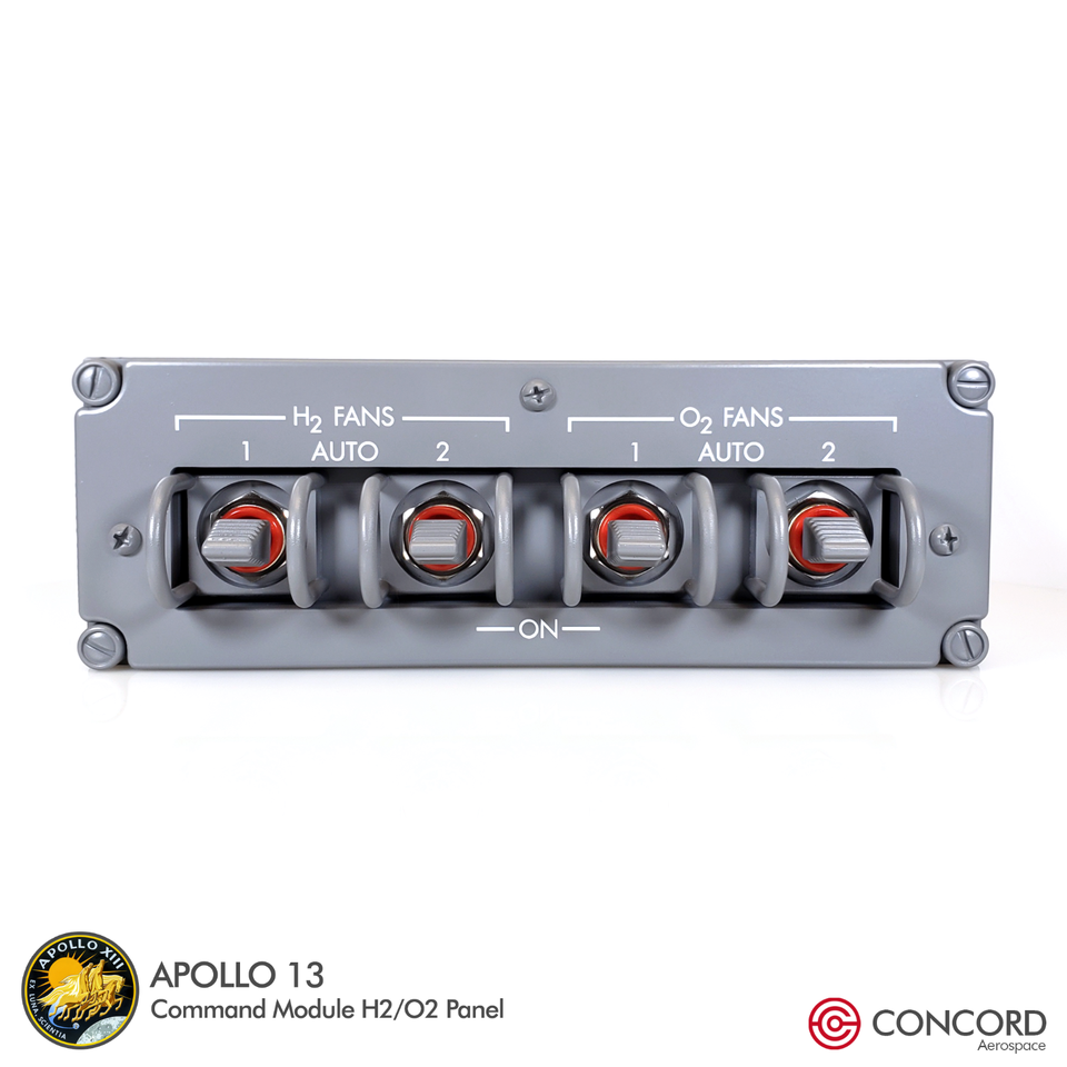 APOLLO 13 COMMAND MODULE QUAD SWITCH PANEL - H2-O2 FAN SWITCHES | eBay
